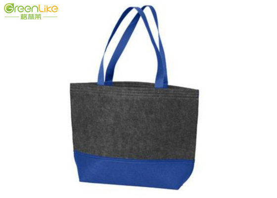 Small Felt Polyester Tote Bags Lunch Flet Tote Bag Eco Felt Bag for Shopping