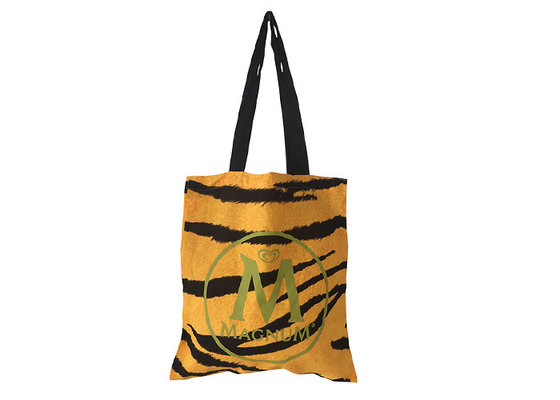 Foldable Eco Tote Bag Water Printing Full Size Soft Durable 135Gsm 100% Cotton
