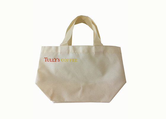 Portable 600 Denier Polyester Eco Tote Bag Recycled For Tully's Coffee
