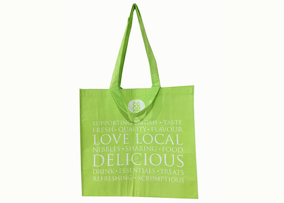 Promotional PET Laminated Custom Printed Tote Bags Reusable Waterproof