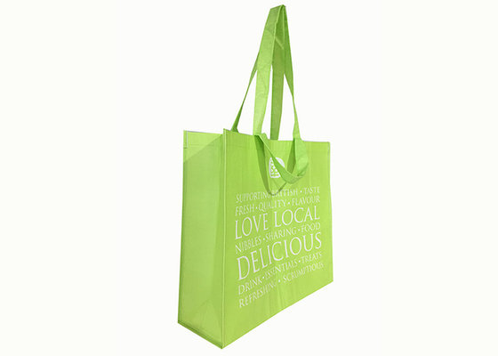 Promotional PET Laminated Custom Printed Tote Bags Reusable Waterproof