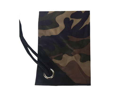 Eco Friendly Personalized Drawstring Bags Camouflage Printed PU Leather