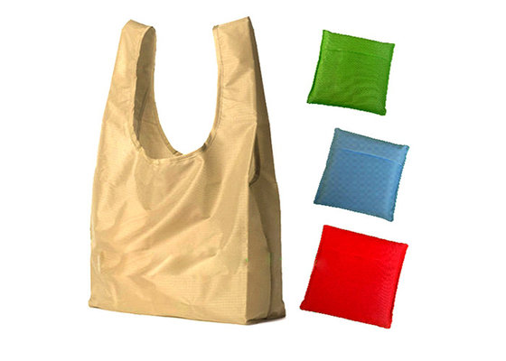 Breathable Folding Polyester Tote Bags T Shirt Shape Waterproof 190T