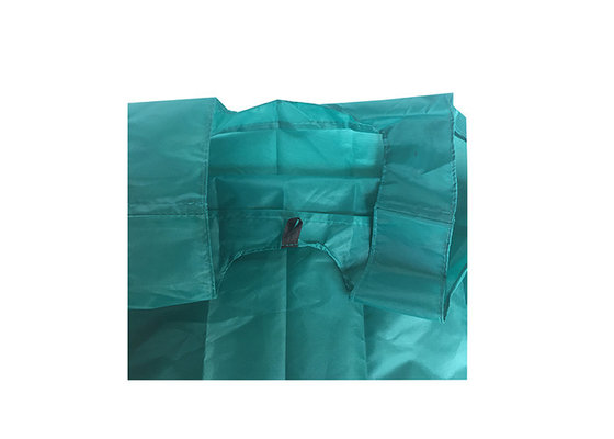 Recyclable 190T Polyester Reusable Grocery Bags With Loops Snap Closure