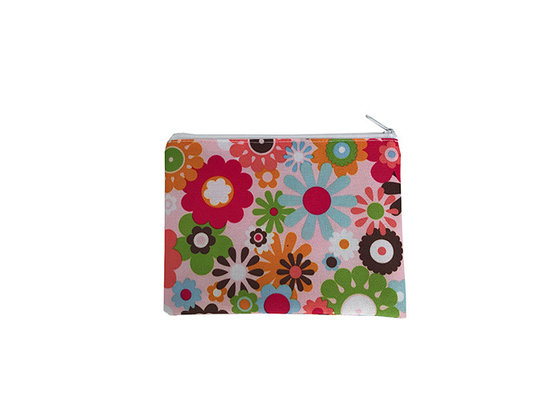 Colorful Flower Patterned Tote Bags Cosmetic 210D Polyester Small Toiletry Bag