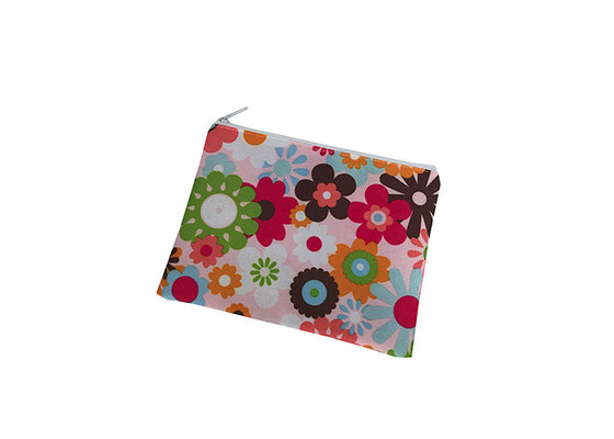 Colorful Flower Patterned Tote Bags Cosmetic 210D Polyester Small Toiletry Bag