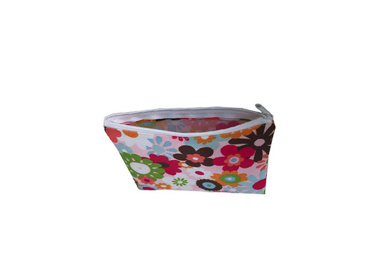 Colorful Flower Patterned Tote Bags Cosmetic 210D Polyester Small Toiletry Bag