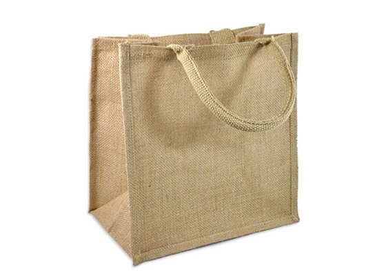 Portable 100% Jute Fiber Fabric Wine Bottle Bags For Holding 6 Bottles