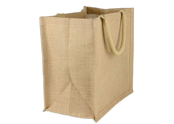 Portable 100% Jute Fiber Fabric Wine Bottle Bags For Holding 6 Bottles