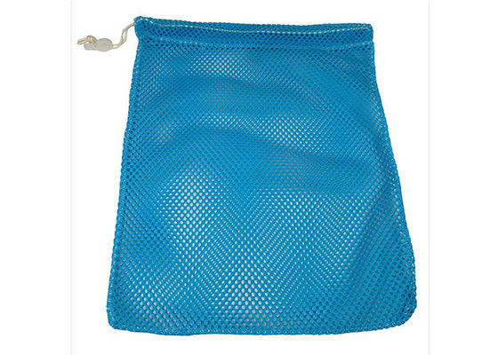 Resuable Polyester Custom Drawstring Backpack Ventilated Waterproof Mesh Design