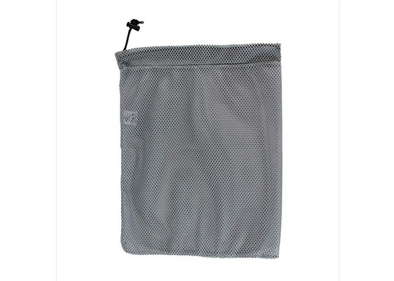 Resuable Polyester Custom Drawstring Backpack Ventilated Waterproof Mesh Design