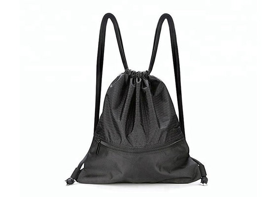 Two Layer Mesh Nylon Drawstring Sports Bag Cinch Sack Personalized Custom