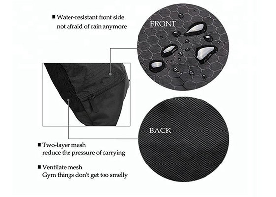 Two Layer Mesh Nylon Drawstring Sports Bag Cinch Sack Personalized Custom