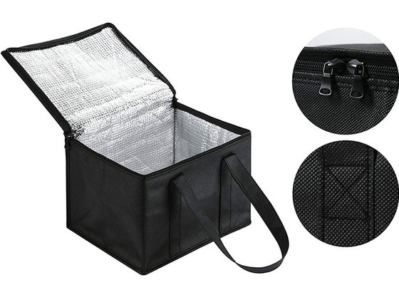 Lightweight Non Woven Lunch Cooler Tote Bag 120GSM Silk Screen Eco Friendly