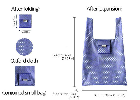 Portable Custom Small Nylon Foldable Tote Bags That Fold Into Themselves