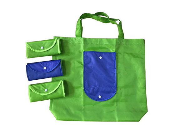 Environmental Nylon Foldable Tote Bags Silk Screen Nylon Folding Shopping Bag