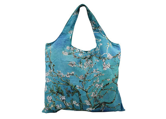 190T Polyester Folding Shopping Bags Lightweight Stylish Pattern Watermark