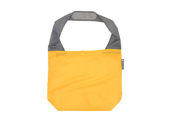 Portable 100% Nylon Folding Reusable Grocery Bag Silk Screen / Heat Transfer