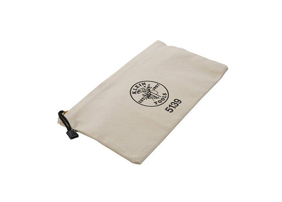 Small 10A Zip Top Canvas Tote Bag Canvas Makeup Bag Environmental Friendly