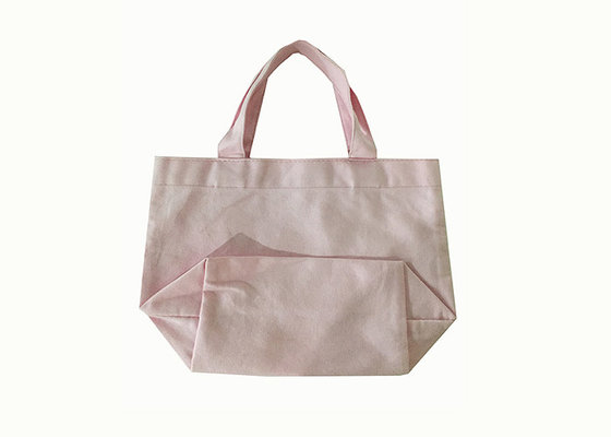 Pink 10A Eco Shopping Plain Cotton Bags Samll Size For Kids Lunch Tote