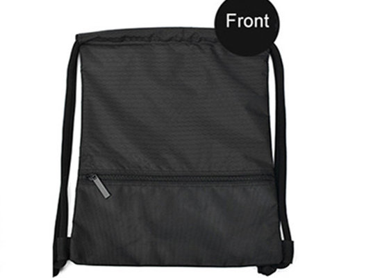 Durable 420D Polyester Custom Printed Drawstring Bags Cinch Sack Backpack