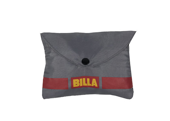 50*40cm Gray Botton Folding Tote Bag Customized With Red Cherry Pattern