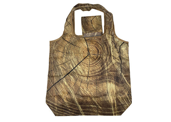 Traveling Fold Up Reusable Grocery Bags With Sublimation Printing