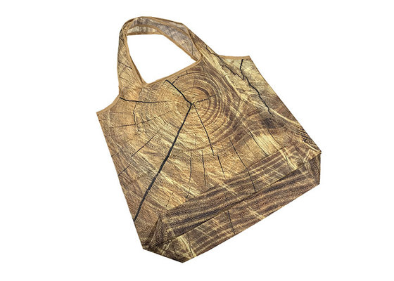 Traveling Fold Up Reusable Grocery Bags With Sublimation Printing