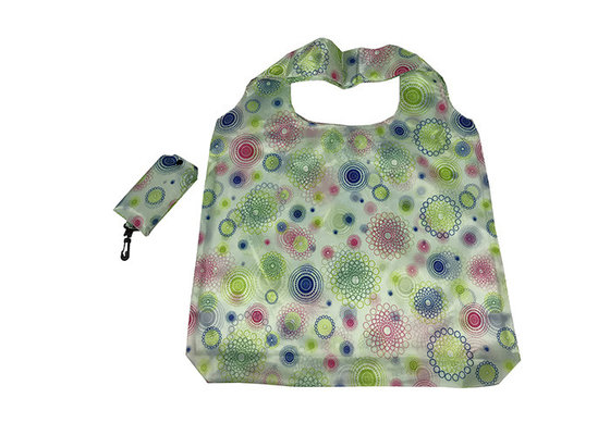 Customized 210D Durable Folding Tote Bag With Botton And Hand Belt Clip Design