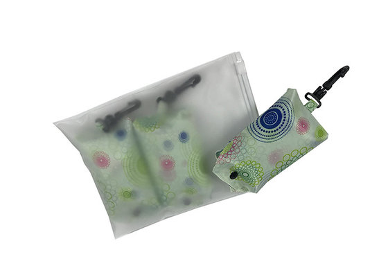 Customized 210D Durable Folding Tote Bag With Botton And Hand Belt Clip Design