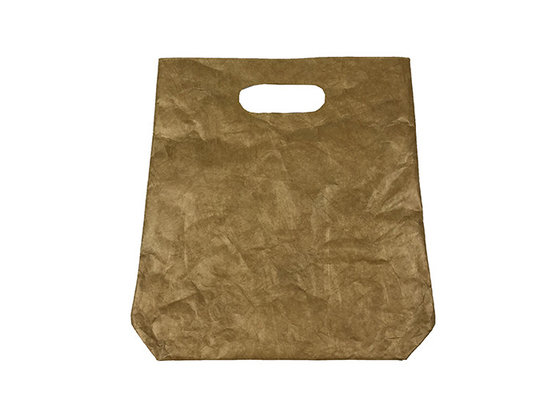 Eco Reusable Shopping Bags 29*31cm Tyvek Christmas Gift Tote Bags With Die - Cut Handles
