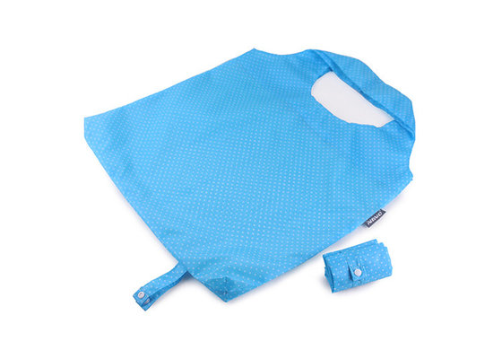 Blue Waterproof Collapsible Shopping Bag Folding Mattress Storage With Button Closure