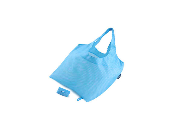Blue Waterproof Collapsible Shopping Bag Folding Mattress Storage With Button Closure