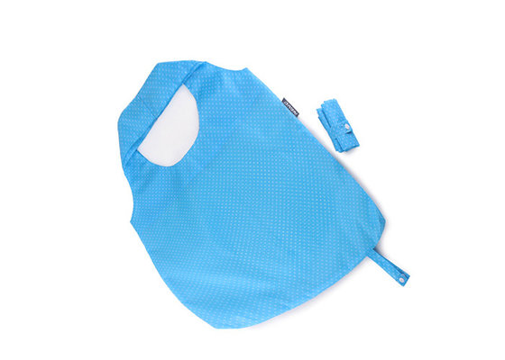Blue Waterproof Collapsible Shopping Bag Folding Mattress Storage With Button Closure