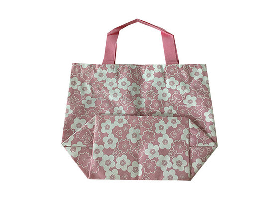 Recycled 600D Polyester Eco Tote Bag Full Printed With PP Webbing Handles
