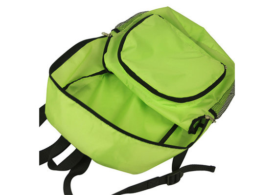 Personalized Multi Package Green Fold Up Rucksack Durable Double Zipper