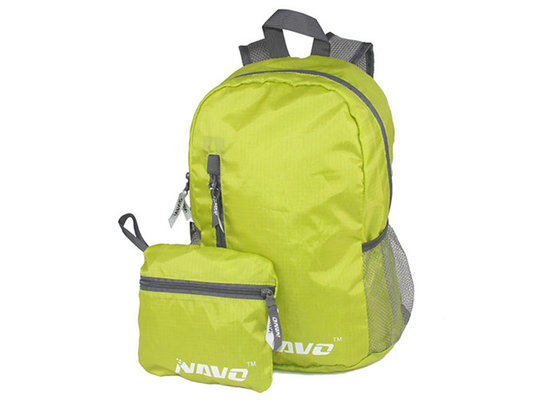 Outside Nylon Waterproof Folding Backpack , Customized Foldaway Backpack