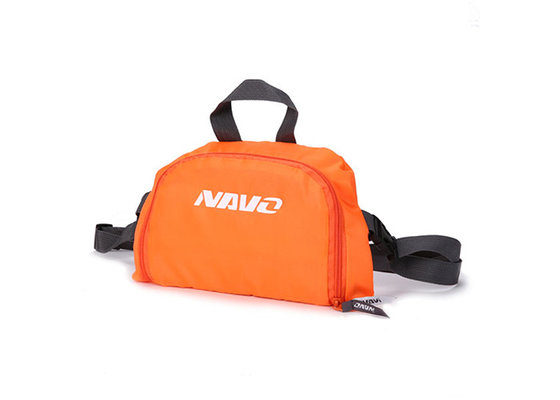 Orange Color 300d Polyester Foldable Laptop Backpack With Zipper Front