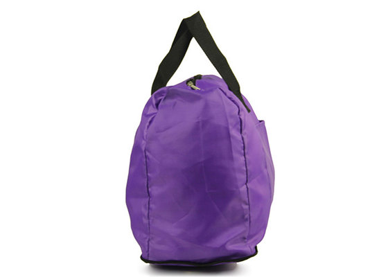 Purple Polyester Foldable Travel Bag Storage Organizer Luggage Handled