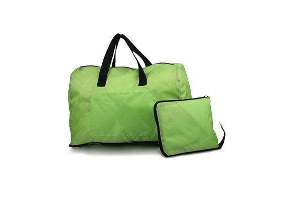 Spacious 210d Polyester Foldable Travel Bag , PP Webbing Zipper Foldaway Travel Bag