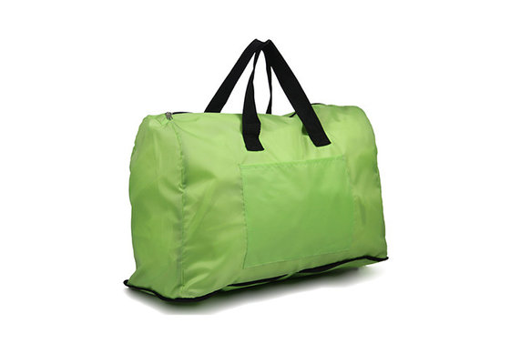 Spacious 210d Polyester Foldable Travel Bag , PP Webbing Zipper Foldaway Travel Bag