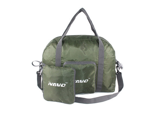 Waterproof Easy Travel Collapsible Folding Duffle Luggage Bag Reinforced Long Grey Webbing Handles