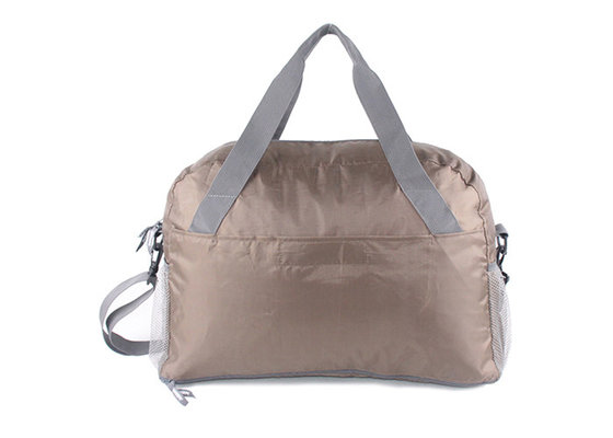 High Density Nylon Webbing Printed Foldable Travel Bag Unique Two Mesh Pockets