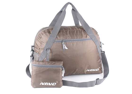 High Density Nylon Webbing Printed Foldable Travel Bag Unique Two Mesh Pockets