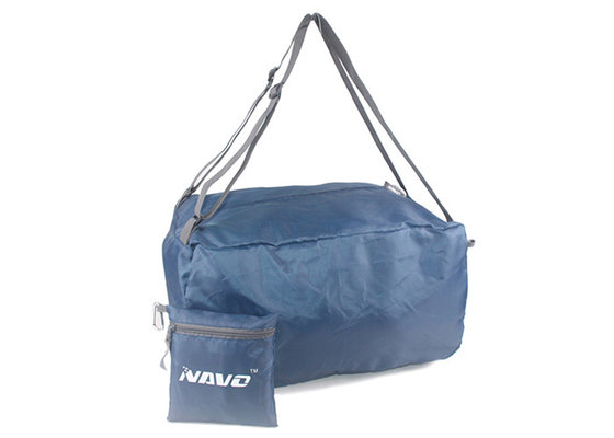 Personalized Backpack Style Zipper Folding Travel Bag 300D Polyester Logo Print