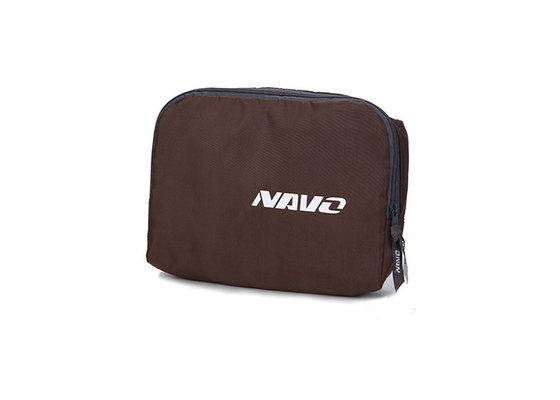 Brown Travel Trolley Bags , Foldable Travel Bag Removable Shoulder Strap Front Zipper