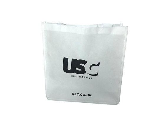 Ultra Slim Eco Non Woven Tote Bags Modern Stylish Classic Black White Design