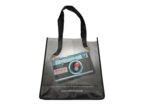 Shopping Laminated Tote Bags Reusable Foldable Laminated Non Woven Bag