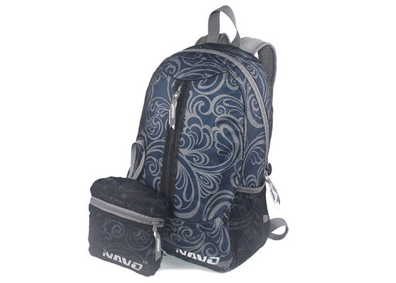 Durable Waterproof Folding Backpack Nylon Packable Daypack Patterns 25 Liter Capacity