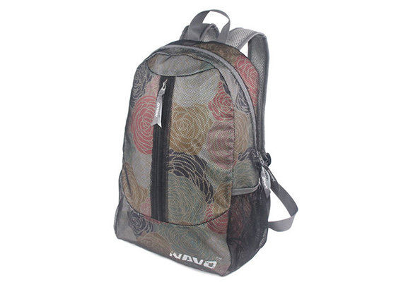Hiking Polyester Folding Kids School Mens Backpack Colorful Rose Flowers